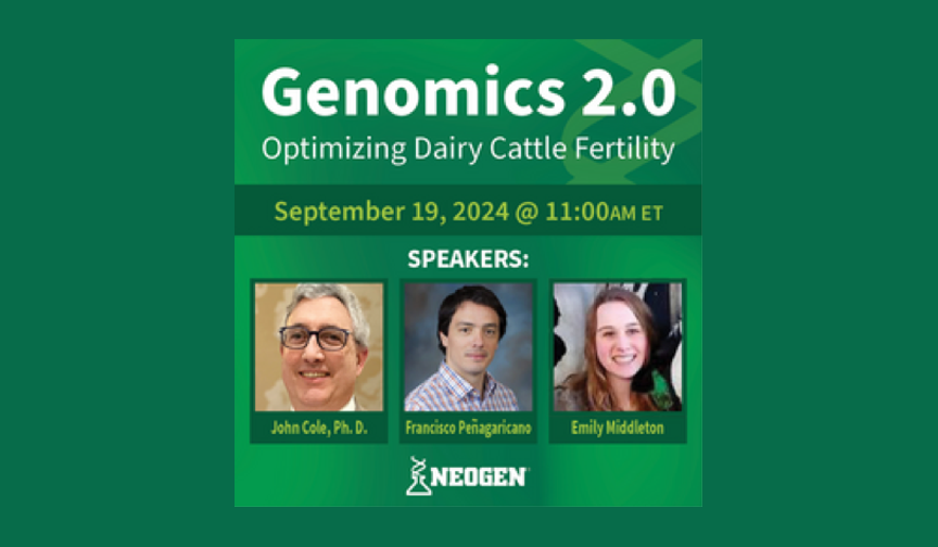 Neogen-sponsored webinar features applied genomics strategies | Dairy ...