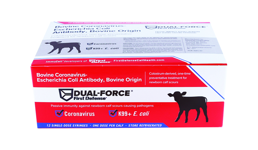 Dual-Force First Defense® colostral antibodies for calf scours ...